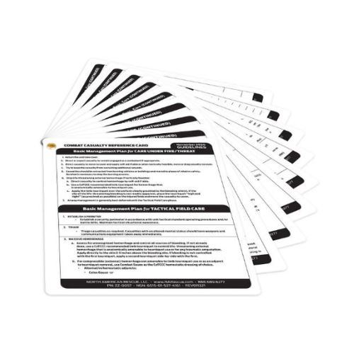Combat Casualty Reference Card - North American Rescue® – Promed ...